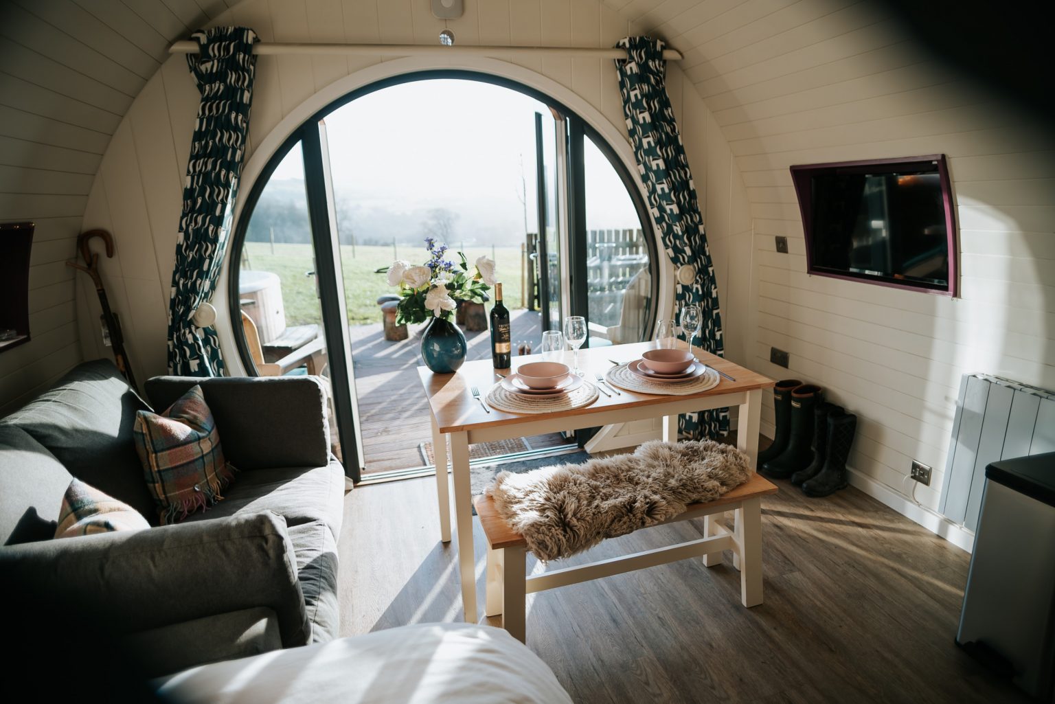 Premium Timber Glamping Pods Yorkshire | Hot Tub | Catgill Farm