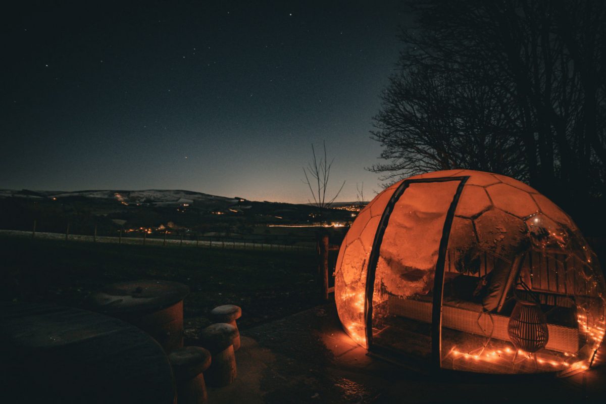 Stargazing Pods Yorkshire | Dome Glamping with Hot Tub | Catgill