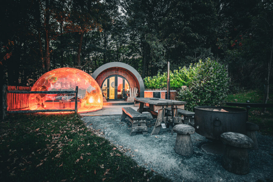 Luxury Camping Pods for Glamping Holidays in Yorkshire: Catgill Farm