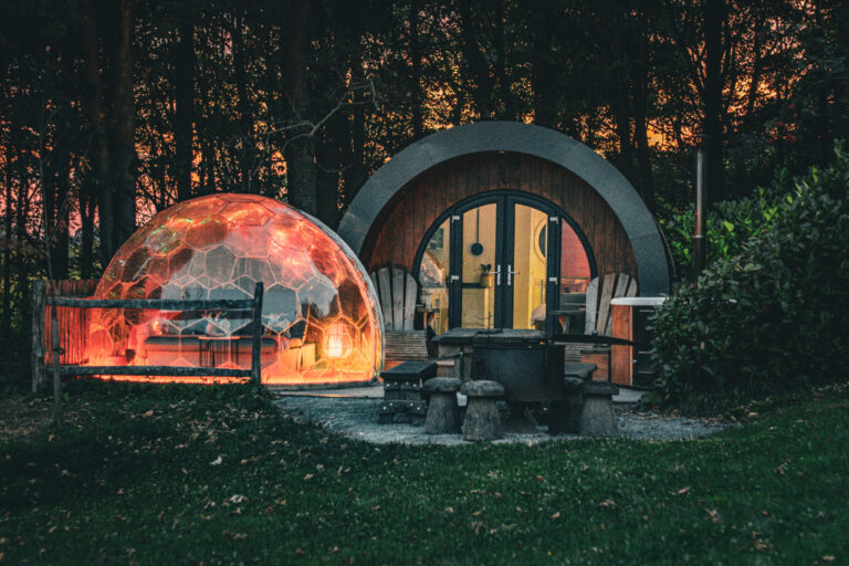 Glamping Pods Yorkshire with Hot Tub | Timber Pods | Catgill Farm